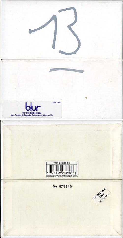 Blur 13 [Thirteen] - Autographed UK Promo CD album (CDLP) (591547)